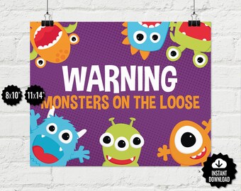 Little Monster Centerpieces Funny Birthday Decorations. | Etsy