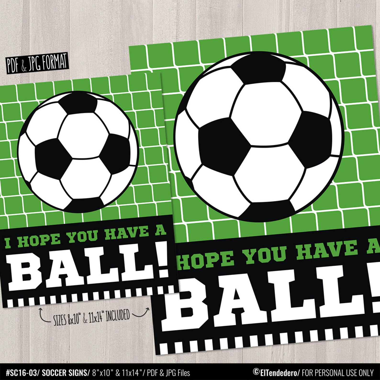 Birthday Table Signs. Printable Soccer Signs. Kids Team Table | Etsy