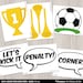 Soccer Photo Booth Props Package. Soccer Match Accessories. Team ...