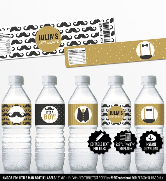 Imprimibles Gratis Para Baby Shower Con Bigote De Hombrecito Kits