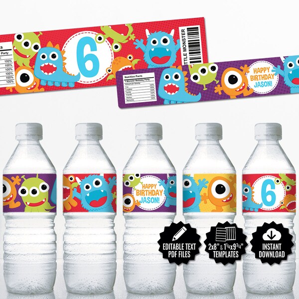 Funny Water Labels - Etsy