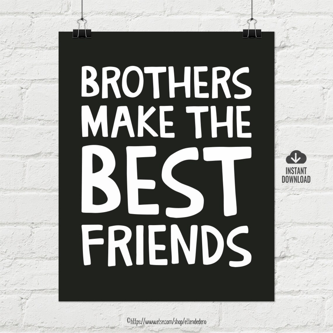 PRINTABLE Set of 3 Siblings Posters. Boys Room Decor. Big Bro | Etsy