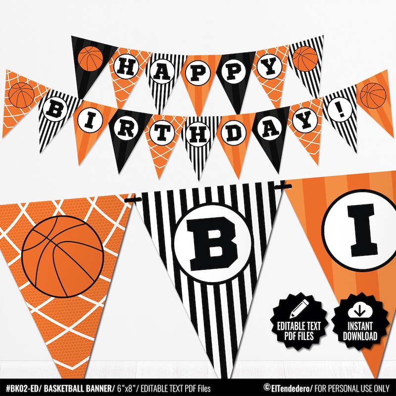 Basketball Garland - Etsy