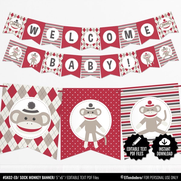 Sock Monkey Decor - Etsy