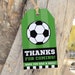 Soccer Favor Tags. Printable Thank You Cards. Favor Bag Tags, Labels ...
