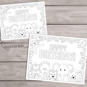 PRINTABLE Safari Kids Activities Table Mat, Party Games Placemat ...