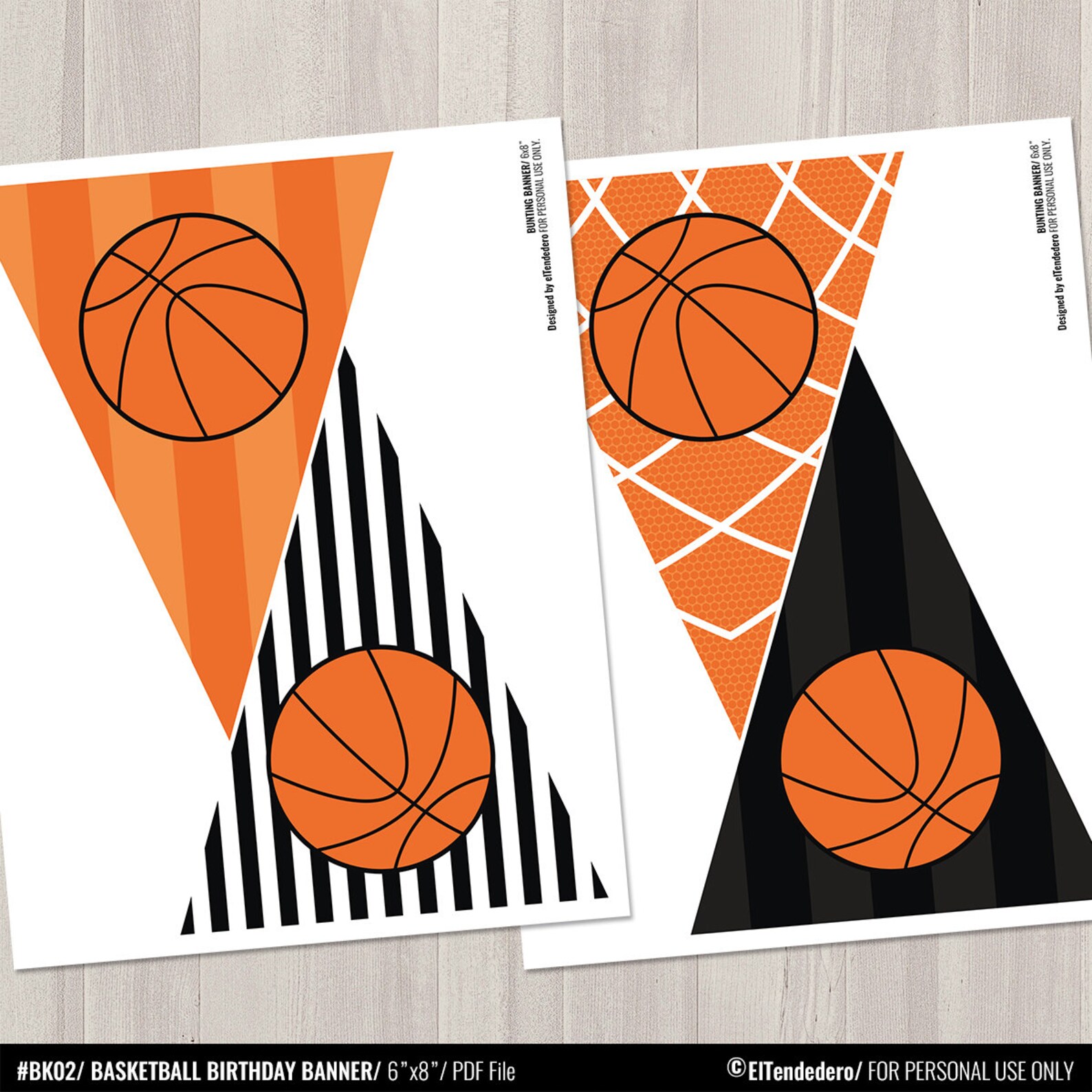 Basketball Birthday Banner Sports Bunting Banner Decor - Etsy