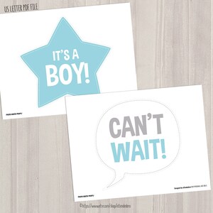 Funny Baby Shower Photo Booth Props. Blue Elephant Photo Props - Boy ...