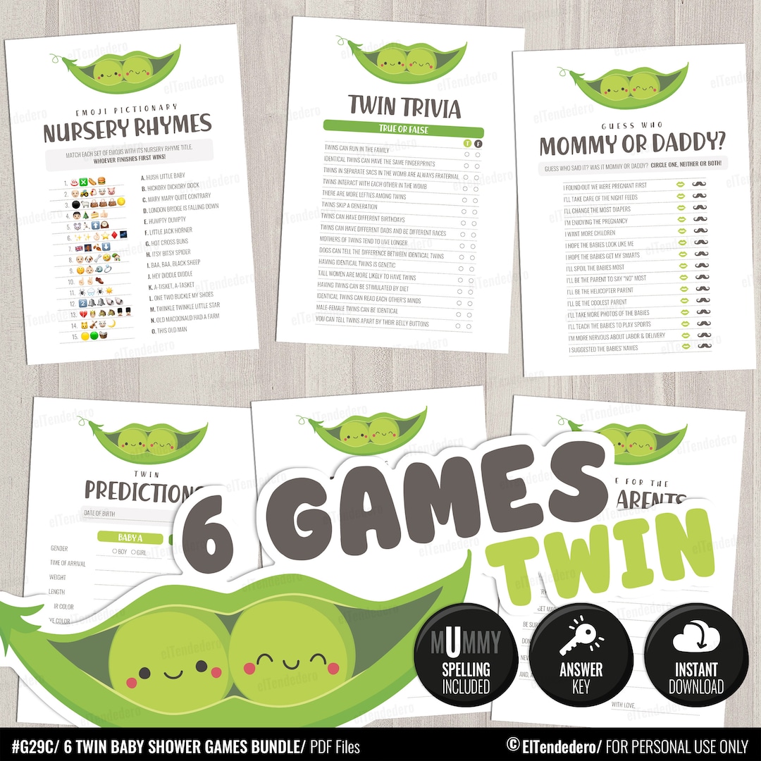 Twin Baby Shower Games