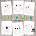 PRINTABLE Little Monster Coloring Pages. Kids Party Games, Birthday ...