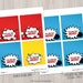 Superhero Place Cards. Editable Buffet Cards. Food Tent Cards. - Etsy