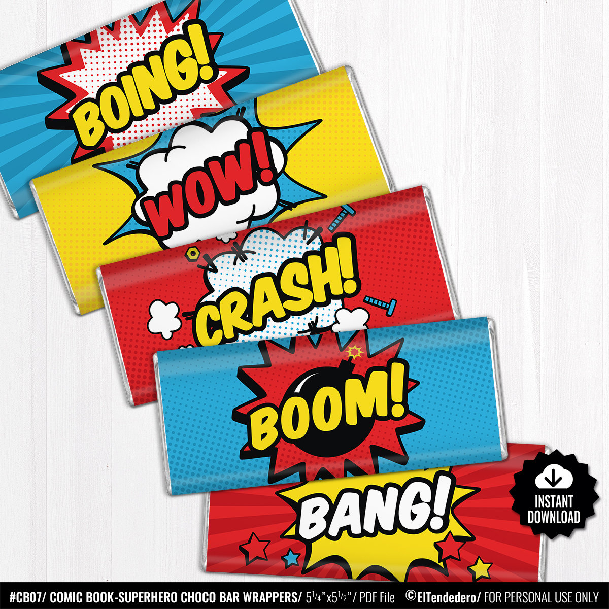 Superhero Chocolate Bar Wrappers. Baby Shower - Birthday Chocolate Bar ...