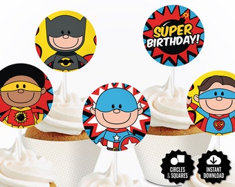 EDITABLE/ Banderines Superhéroes. Guirnalda Cómic Fiesta - Etsy México