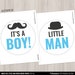 Buy Little Man Photo Booth Props. DIY Blue Gentleman Photo Props ...