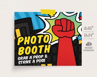 Superhero Photo Booth | Etsy
