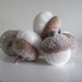 7 Silk Velvet Acorns Topped With Real Acorn Caps and Flocked - Etsy