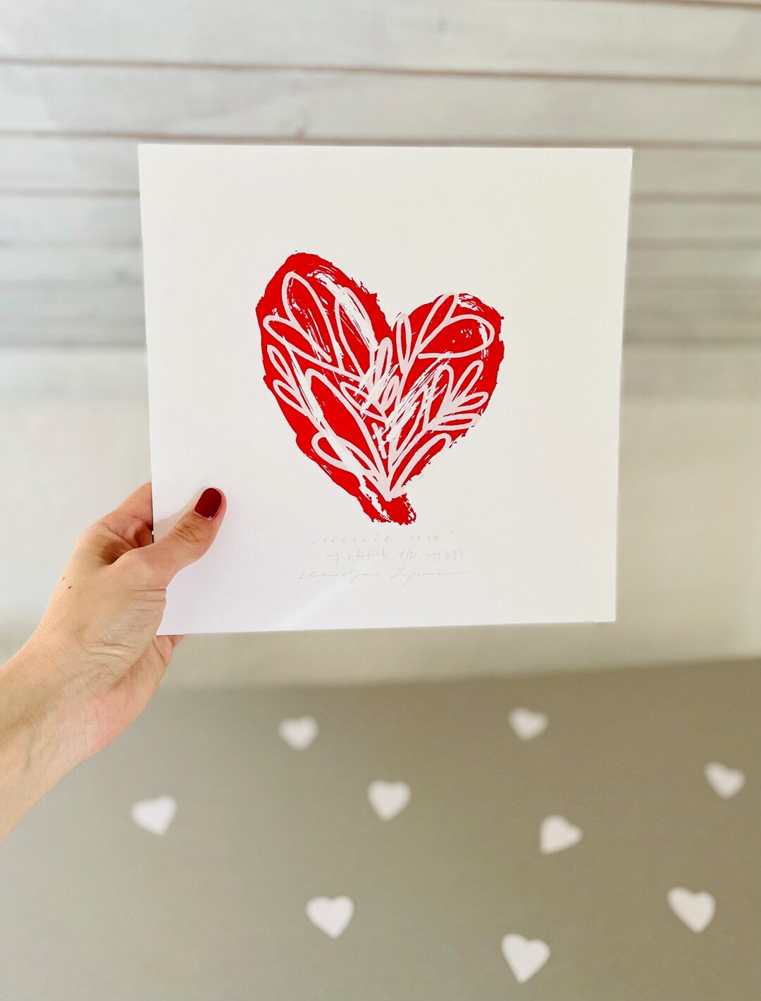 HEART / Original Screeen Print / Original Artwork / Gift for Wedding ...