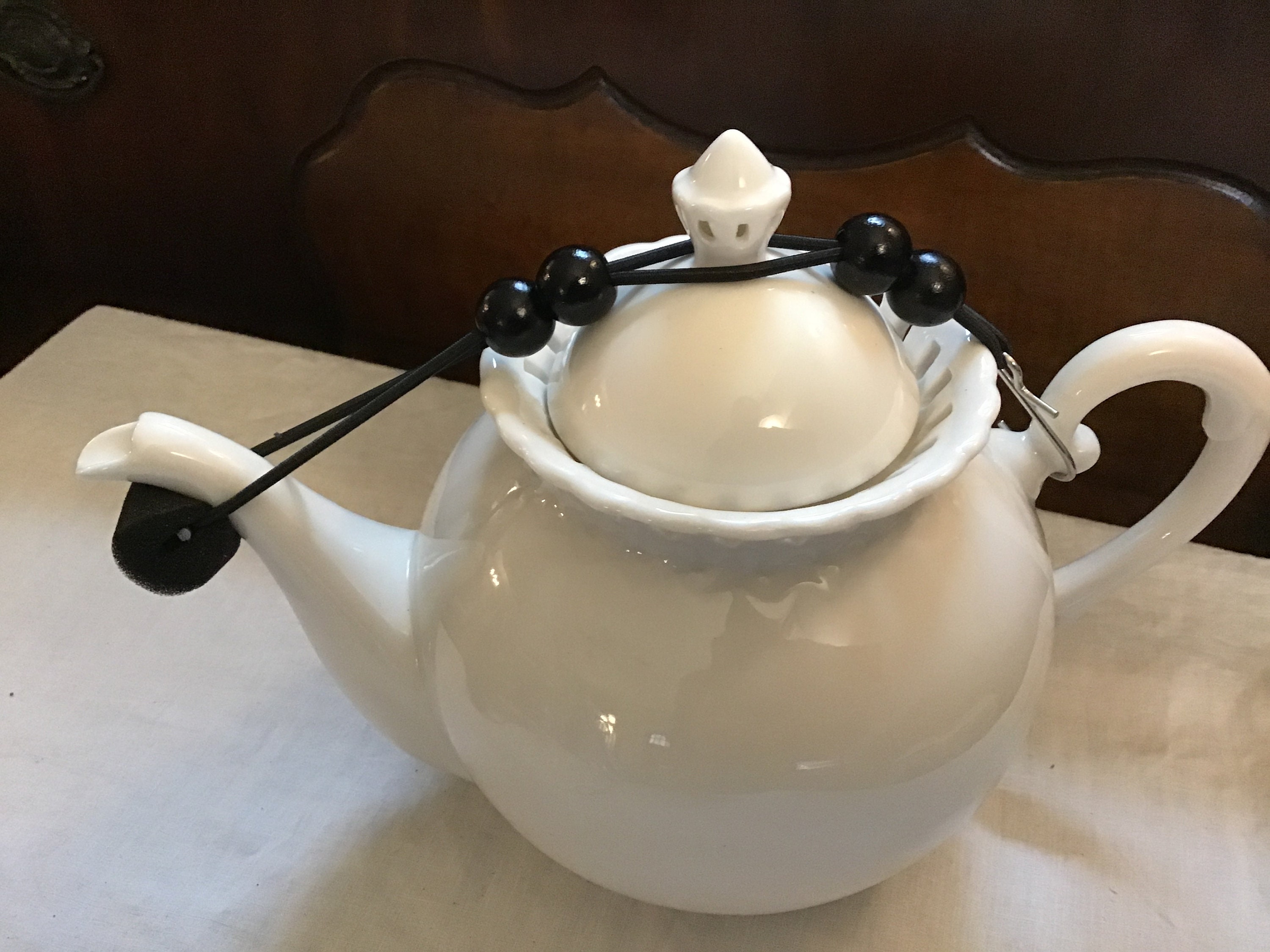 Large Teapot Lid Holder & Drip Catcher /black, Perfect for Afternoon ...