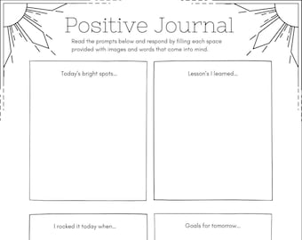 Positive Attitude Junk Journal, Printable Kit, Vintage Digital Paper ...