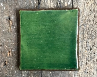Green Handmade Tiles - Etsy