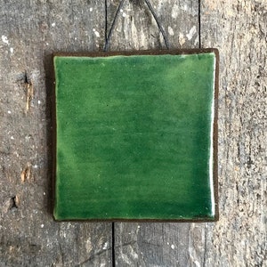 Green Handmade Tiles 45x45 Mm. for the Craft Lover. | Etsy