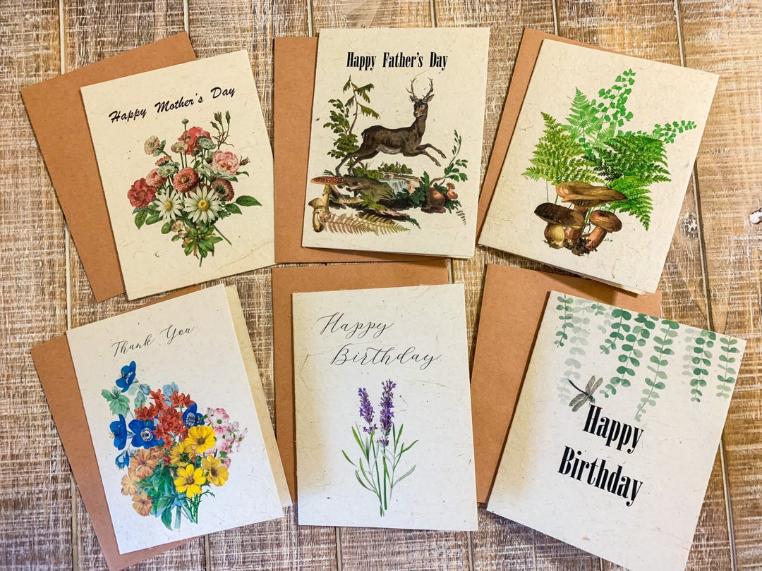 Plantable Flower Seed Special Day Card Set, Eco Friendly Cards ...