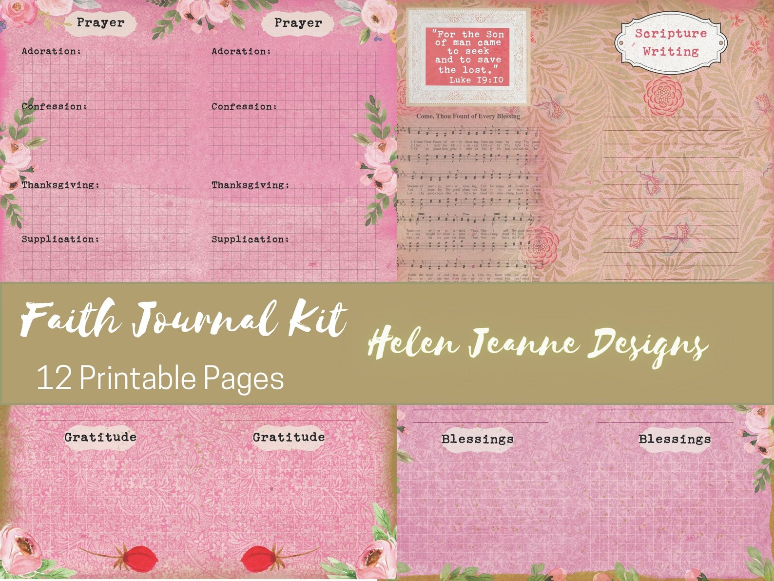 Faith Journaling Pages / Prayer Journal Printables / Junk - Etsy