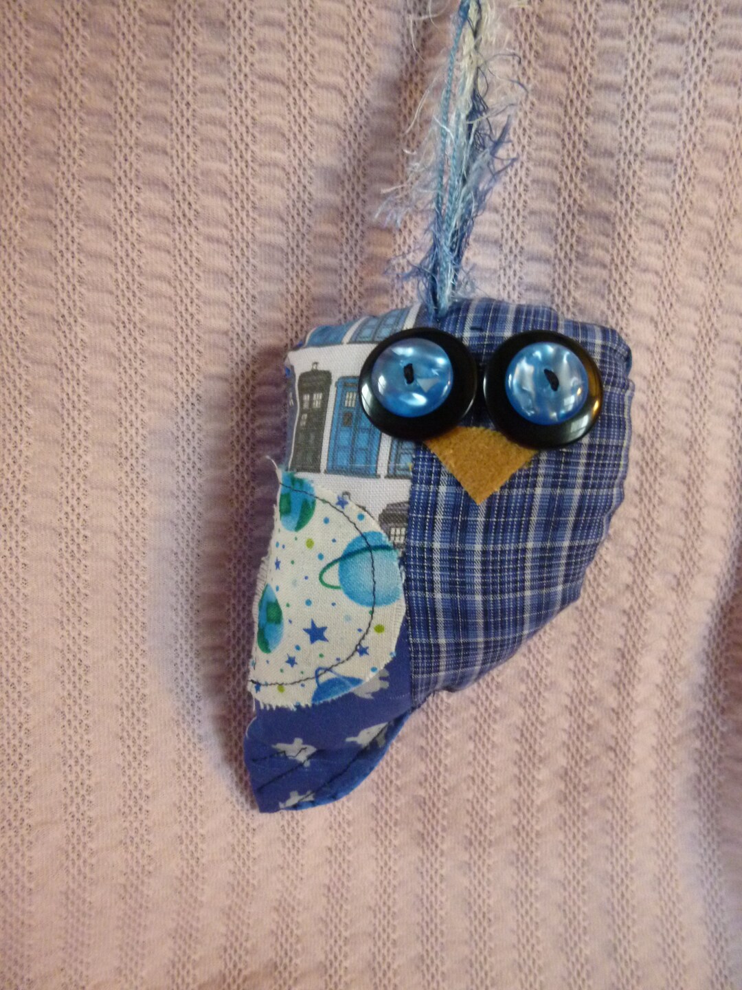Doctor Who Blue Owl Ornament; Tardis and Planets; Owl Stuffie; Whovian ...
