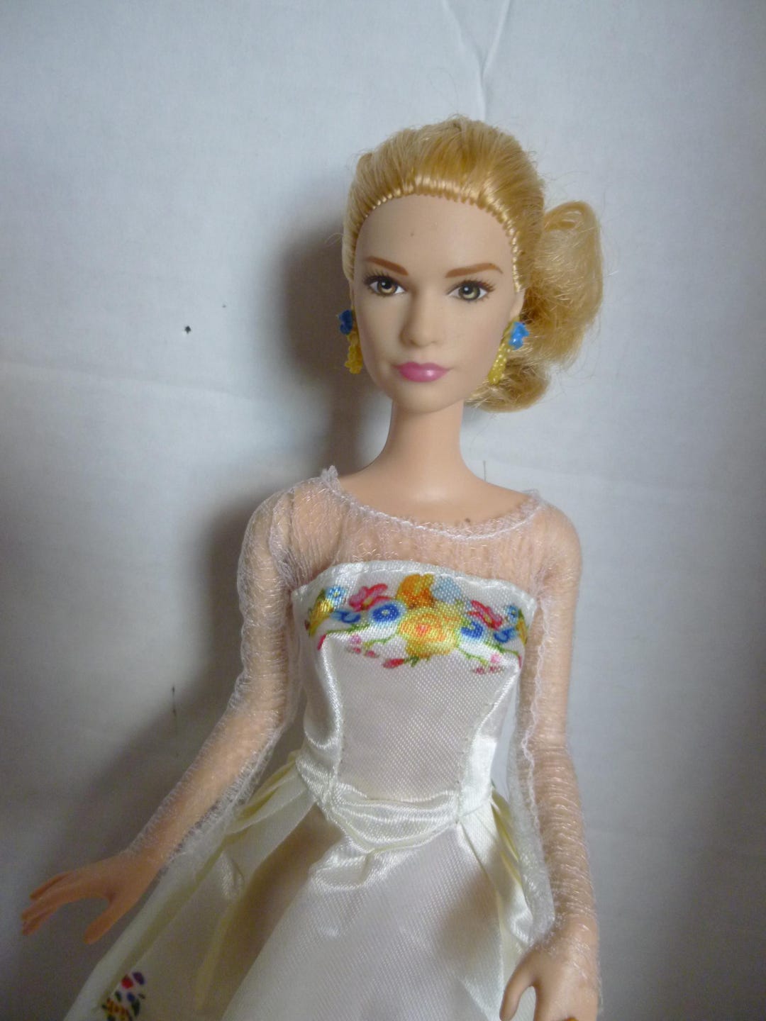 Blonde Disney Barbie Doll in Ivory Gown for OOAK, Play or Collector ...