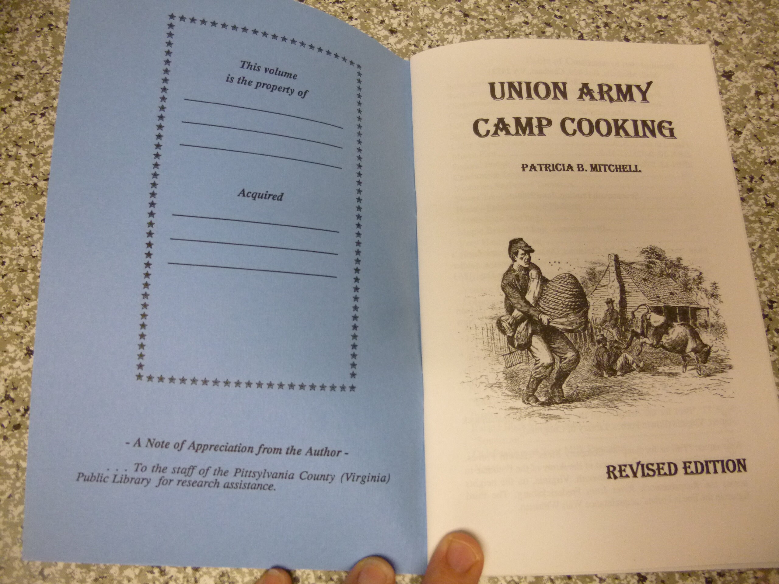 Confederate and Union Army Camp Cooking Books, Civil War Recipes by ...