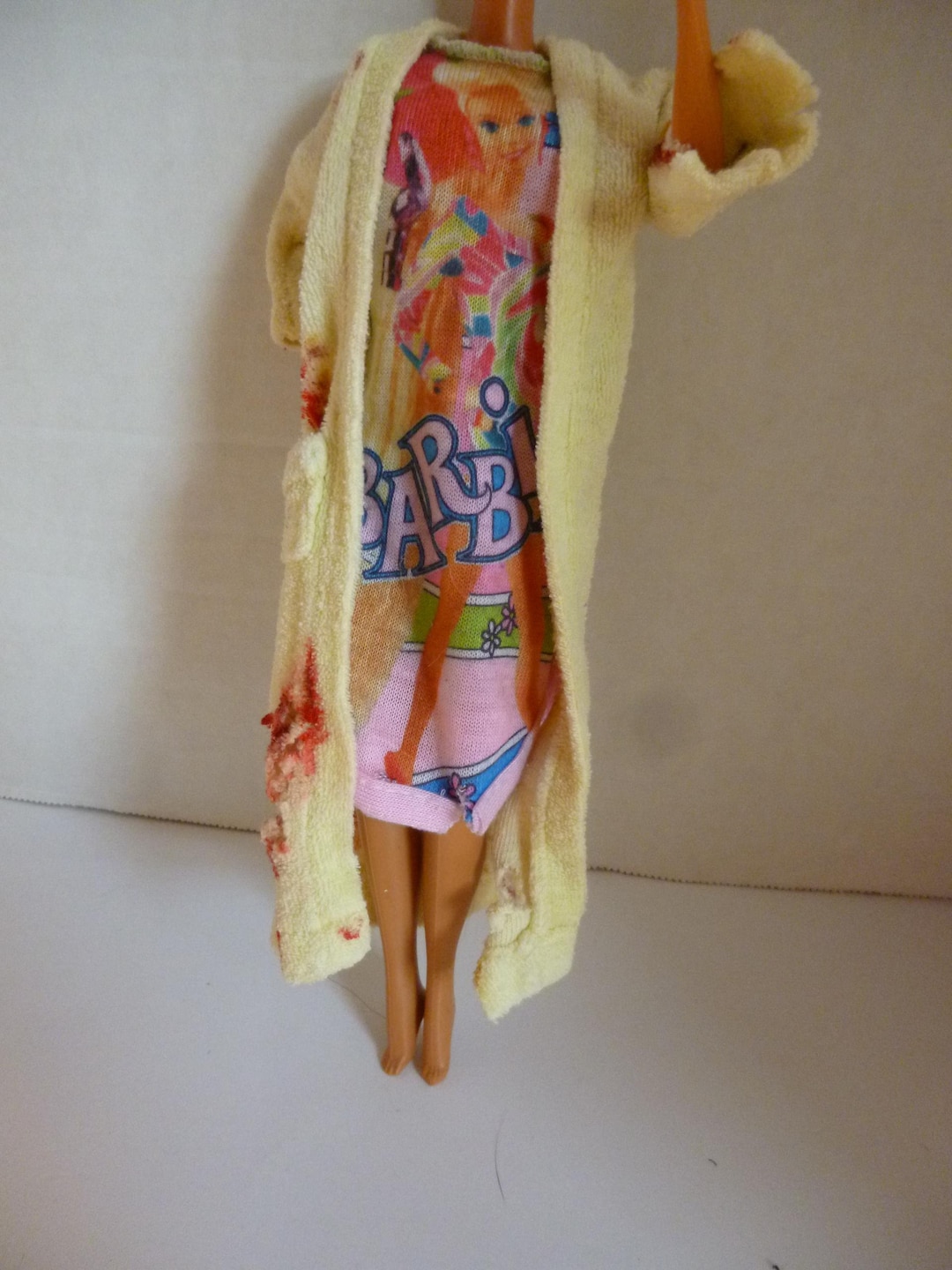 Serial Killer / Zombie Attack Barbie Doll Costume Bloody Robe and ...