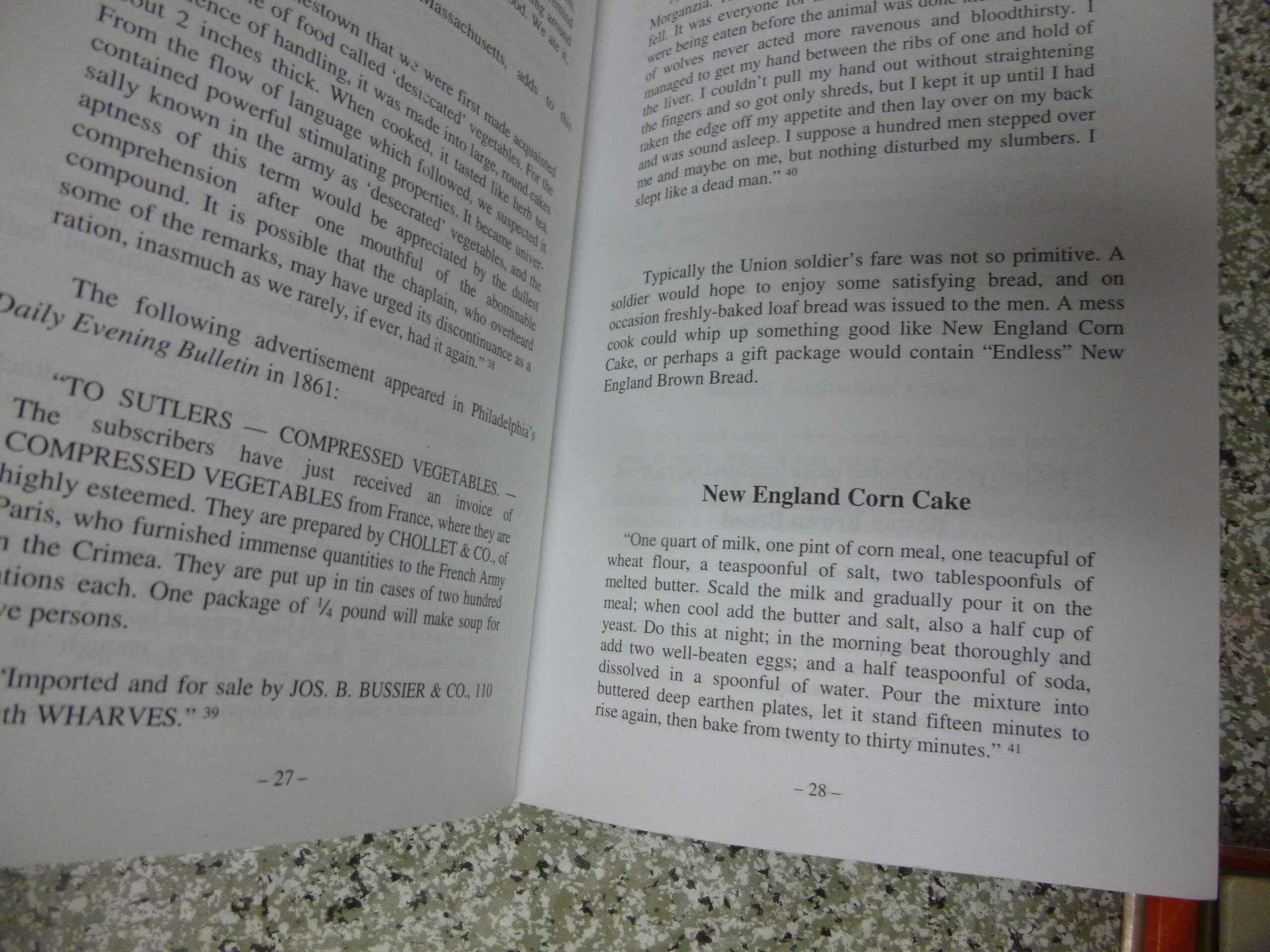 Confederate and Union Army Camp Cooking Books, Civil War Recipes by ...