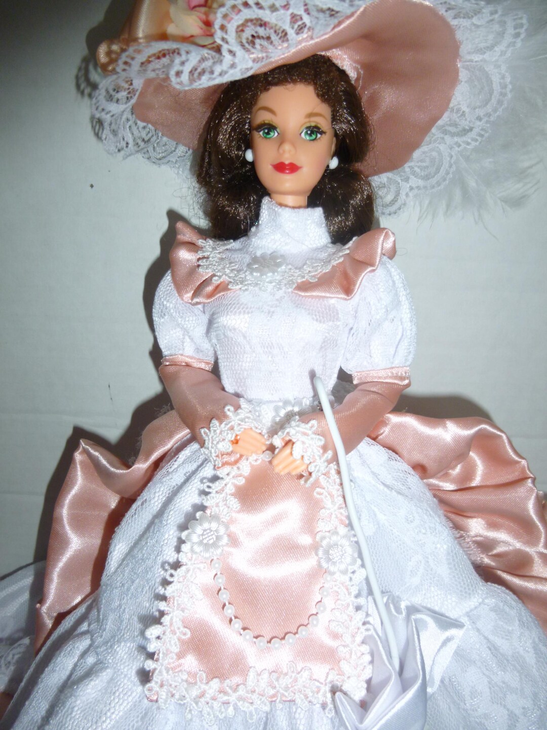 Scarlett O'hara Barbie Doll Georgia Peach Custom Outfit; Gone With the ...