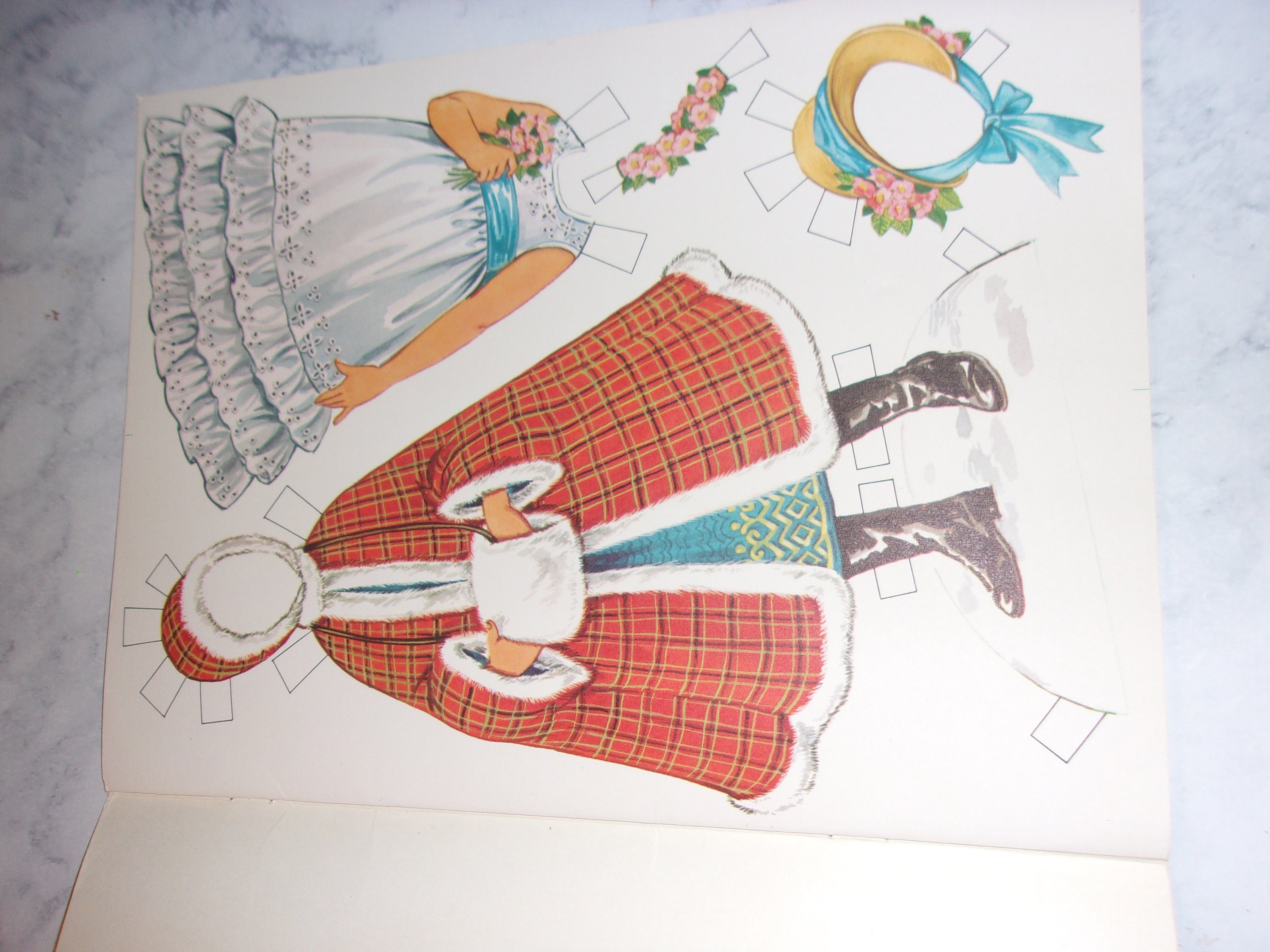 Little Red Riding Hood Paper Doll Wonder Cut and Coloring Book 1971 ...