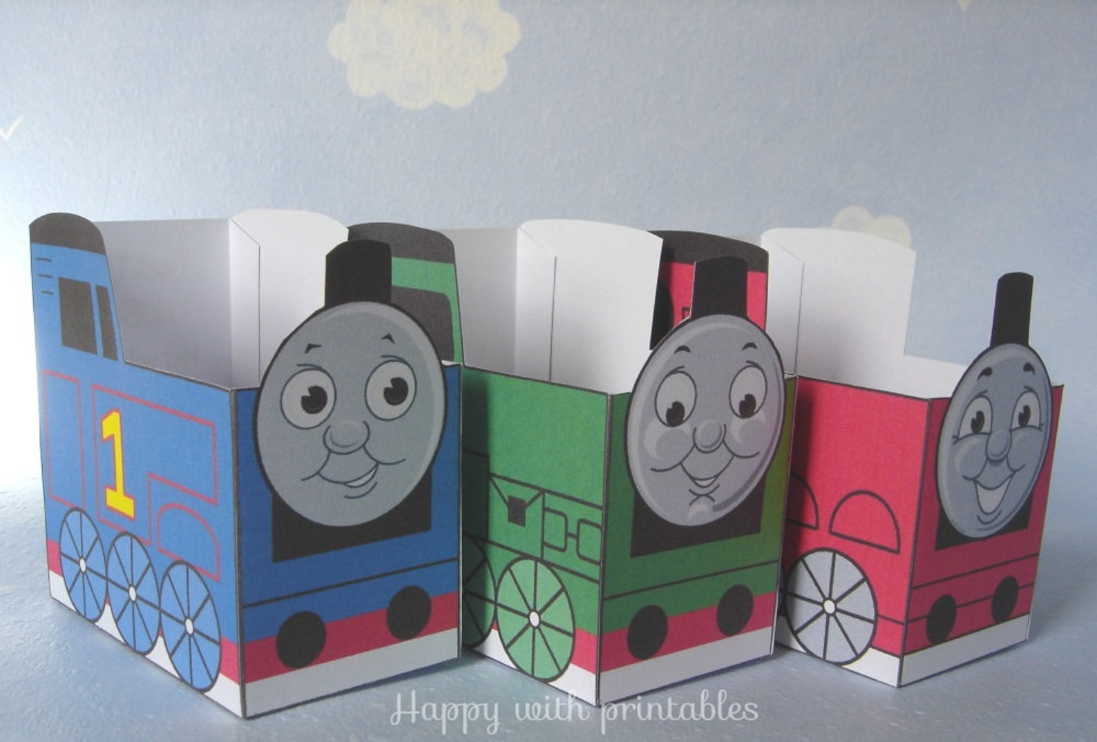Printable Train Favor Boxes Train Carts Trains Tank - Etsy