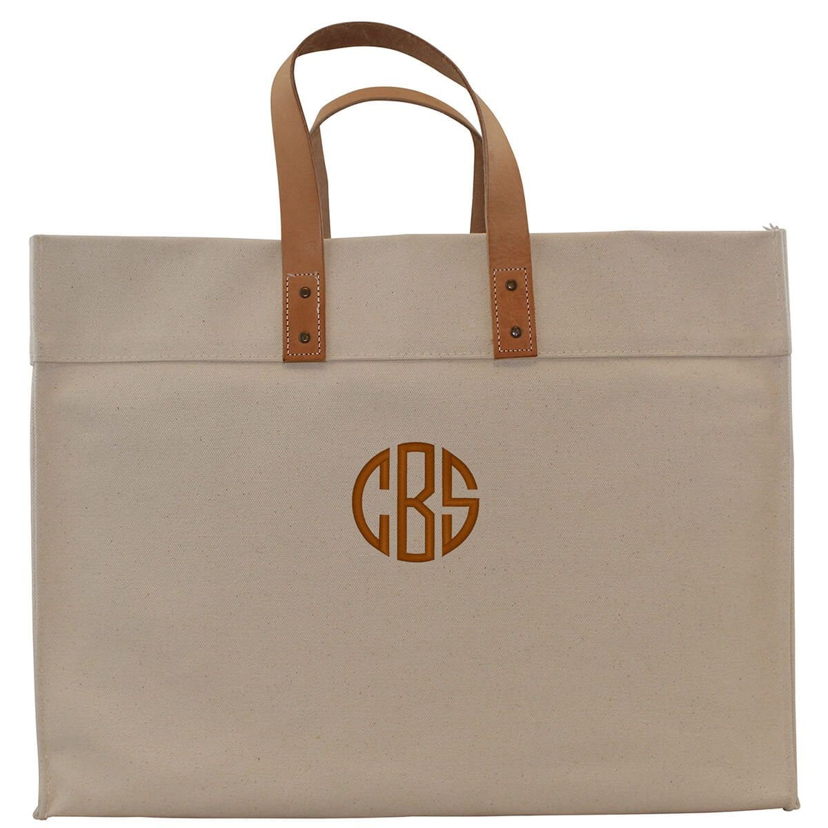 Monogrammed Large Utility Tote Monogram Women's | Etsy