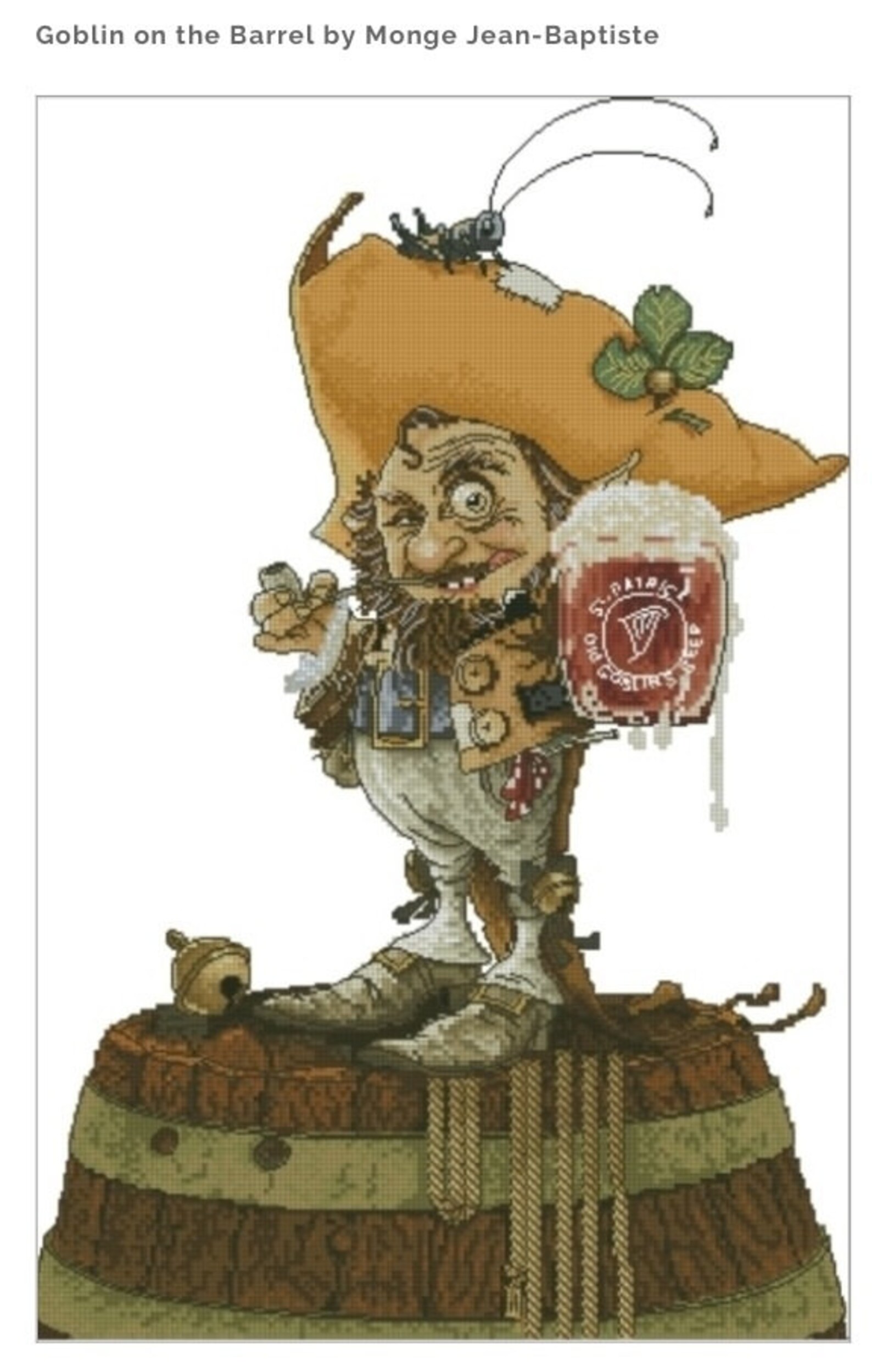 Cross Stitch Chart Goblin Leprechaun Fantasy Series by Lena Lawson ...