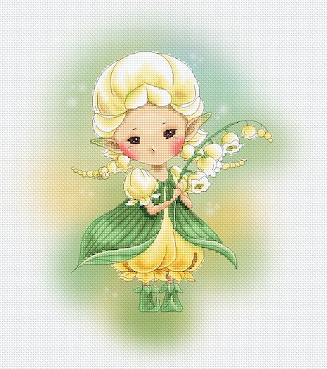 Lily of the Valley Sprite Mitzi Sato-wiuff - Cross Stitch Chart Pattern ...