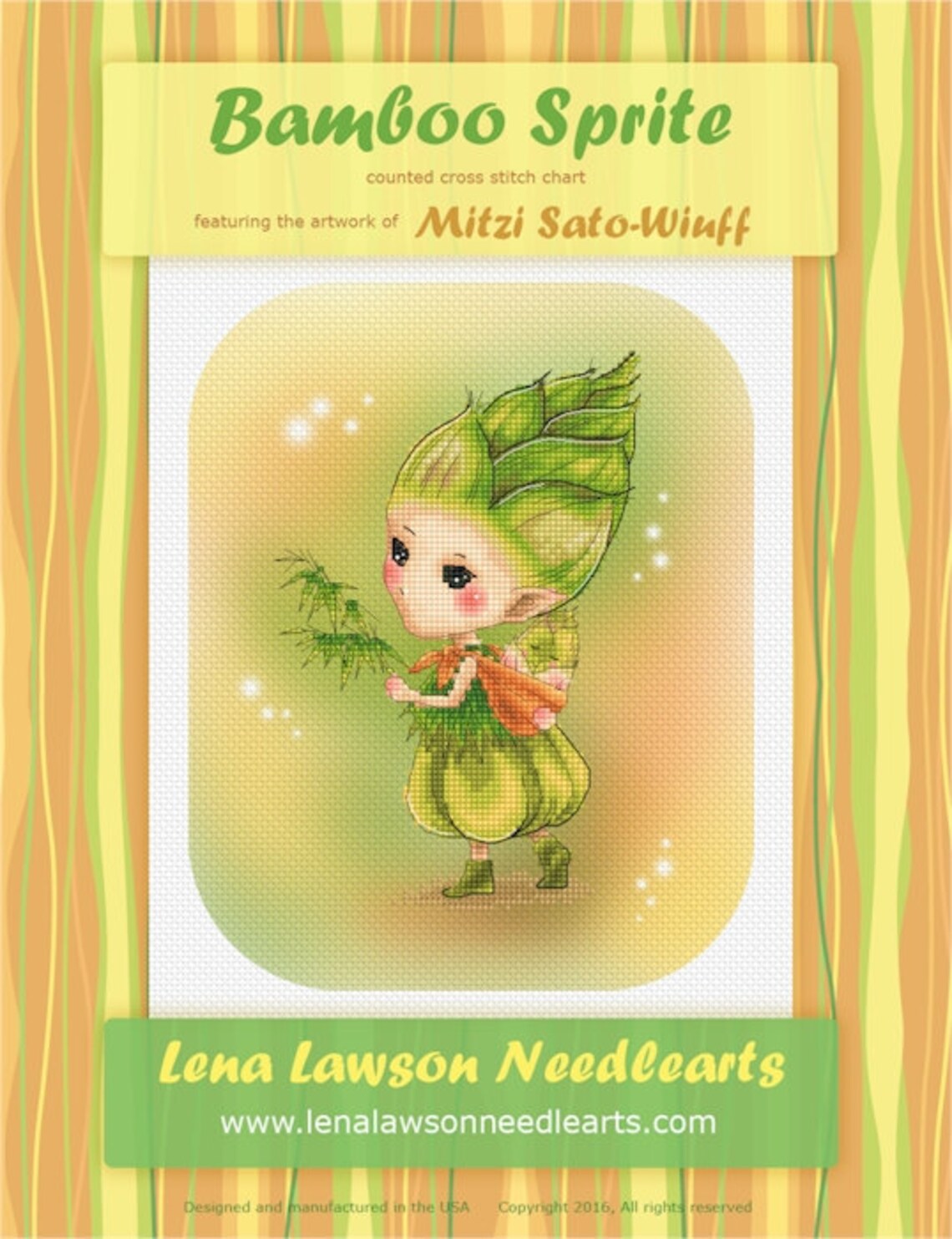 Bamboo Sprite Mitzi Sato-wiuff - Cross Stitch Chart Pattern - Etsy