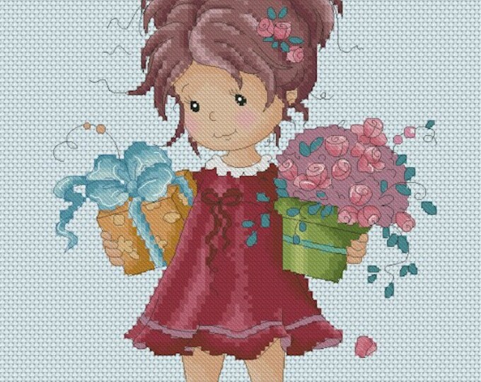 Presents by Sylvia Zet Cross Stitch Needlepoint Chart Pattern - Etsy