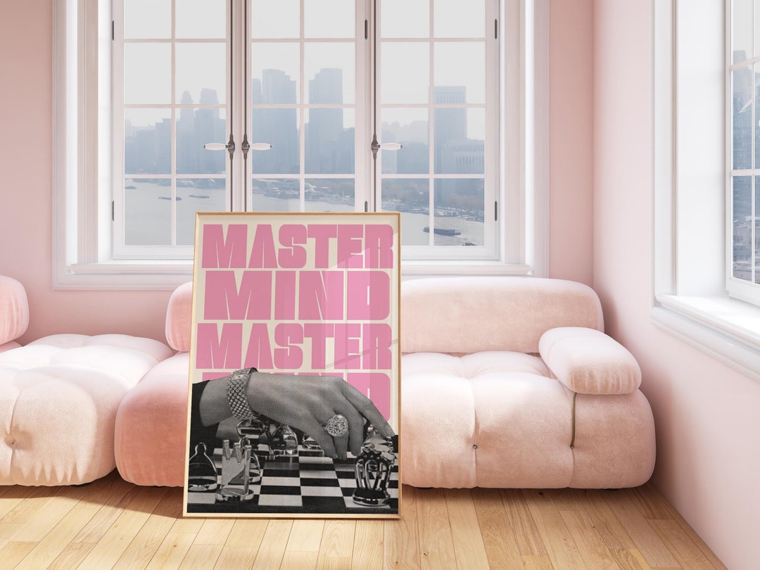 Checkmate Poster Wall Art, Chess Poster Digital Download, Chess Room ...