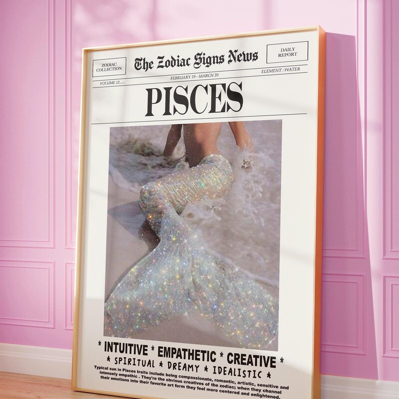 Pisces Wall Art - Etsy