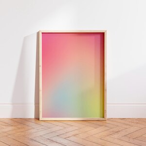 Ombre Gradient Art Print, Retro Modern Wall Decor (digital Download) - Etsy