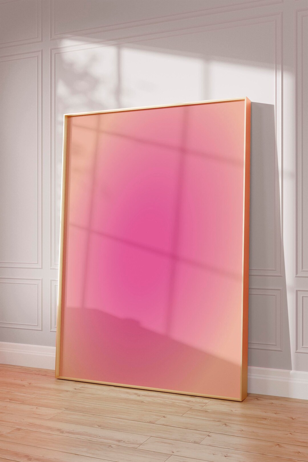 Pink Aura Wall Art Print Y2k Room Decor Pink Wall Art Trendy Wall Decor ...