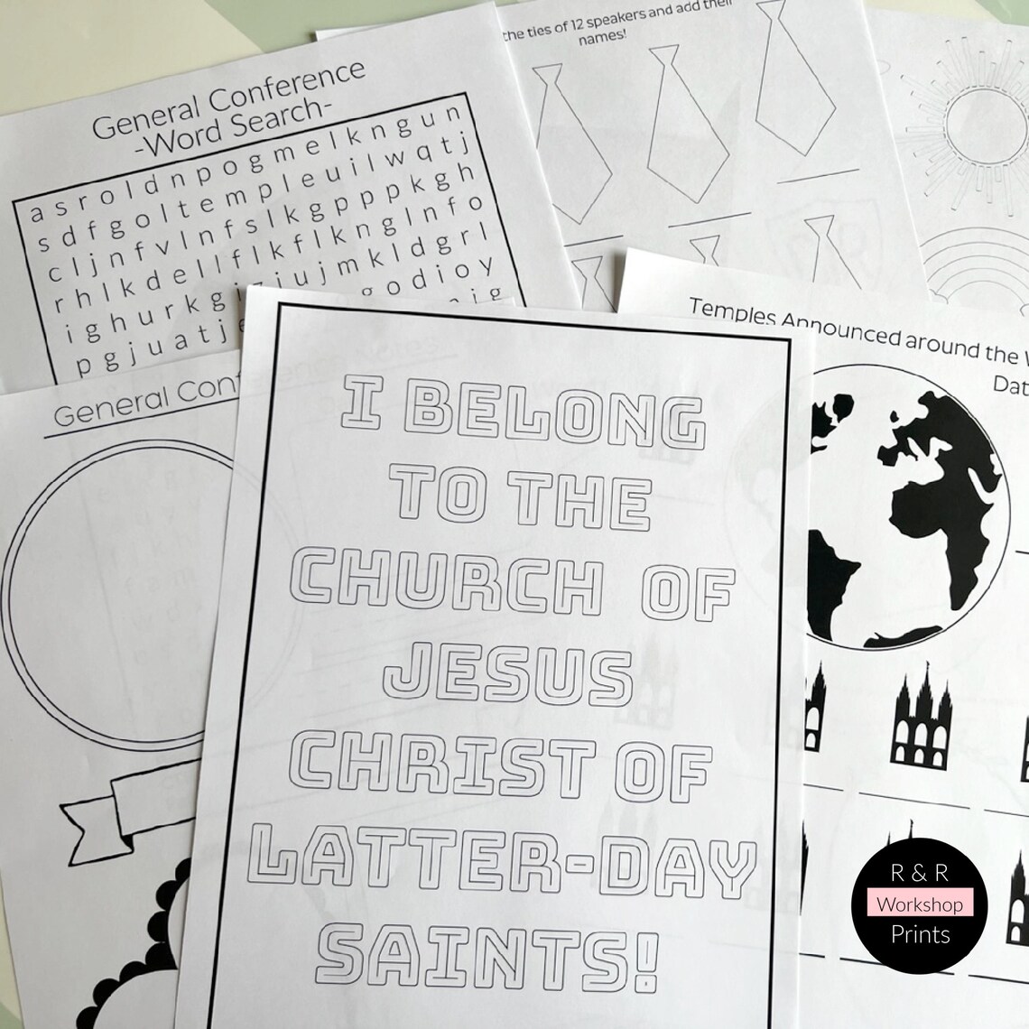 General Conference Packet| Latter-day Saints| Youth| Lds Primary ...