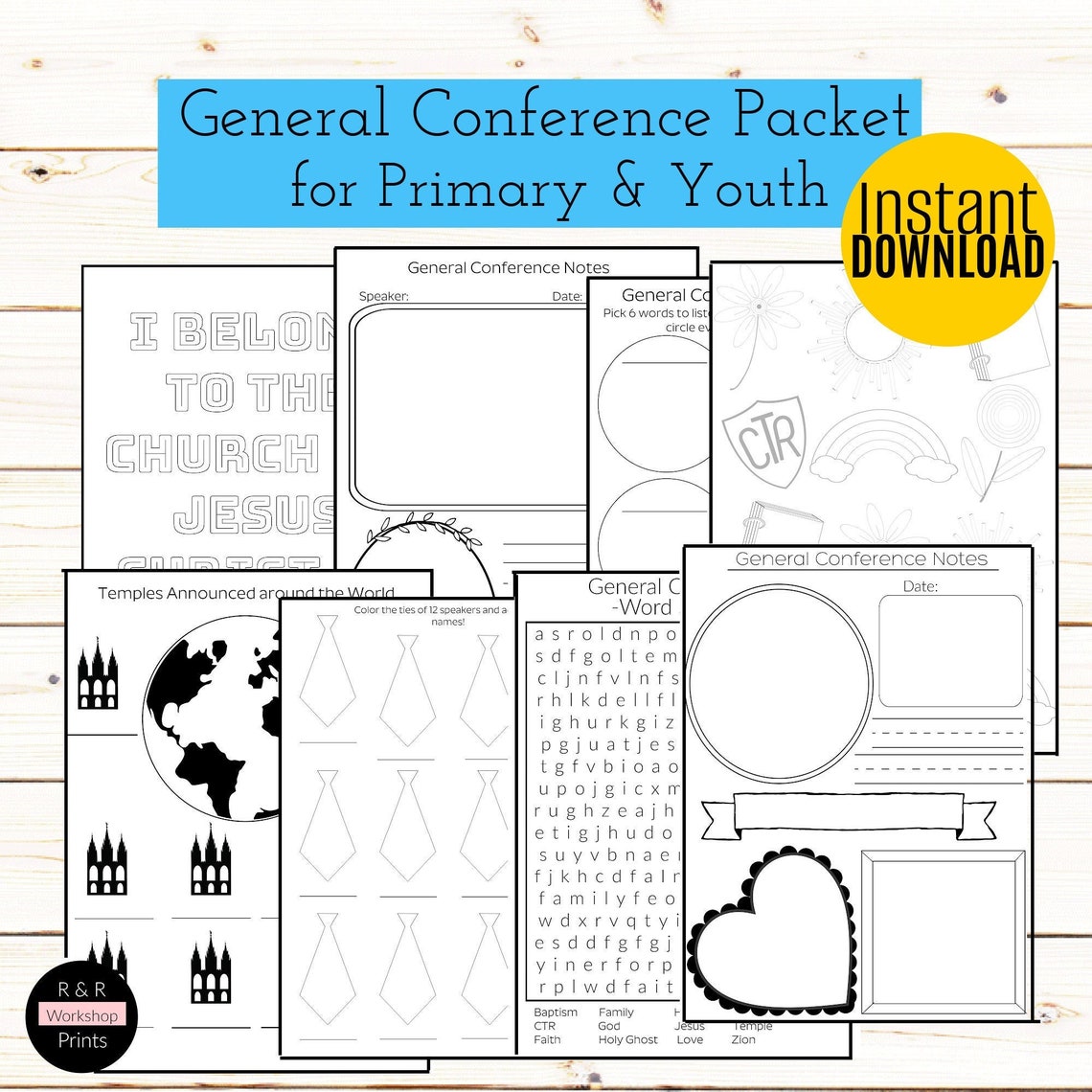 General Conference Packet| Latter-day Saints| Youth| Lds Primary ...