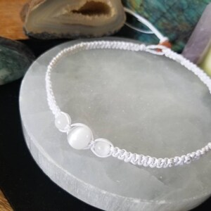 Selenite Macrame Choker Macrame Gemstone Necklace Satin Spar - Etsy