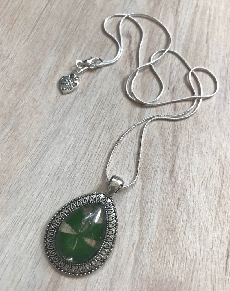 Four-leaf Clover Necklace Unique Unusual Silver Lucky Necklace | Etsy