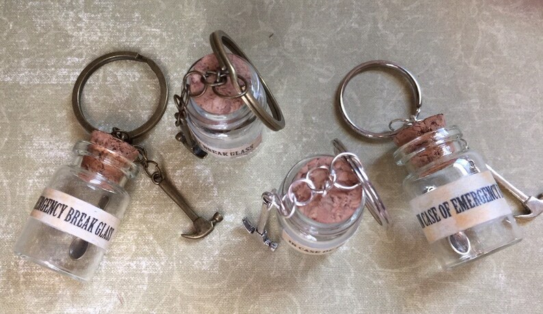 Emergency Spoon in a Bottle Keychain Key Ring Spoonie Chronic | Etsy