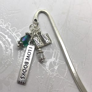 I Love Books Bookmark, Great Gift, Book Lover, Avid Reader, Librarian ...